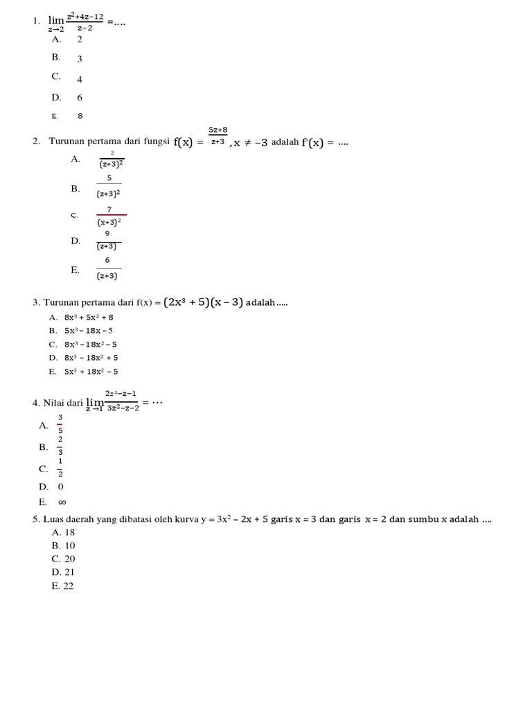 Soal Pas MTK 12 Compress | PDF