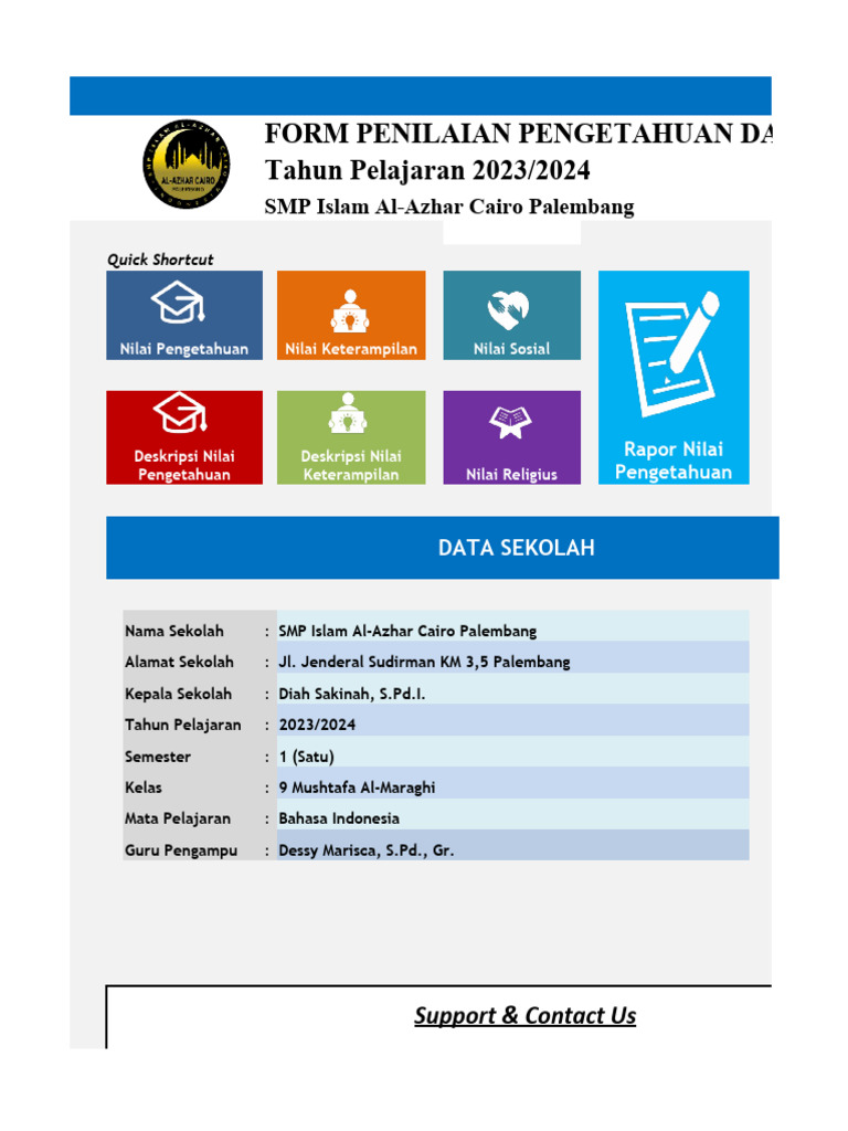 Nilai Bindo 9 Mushtafa | PDF