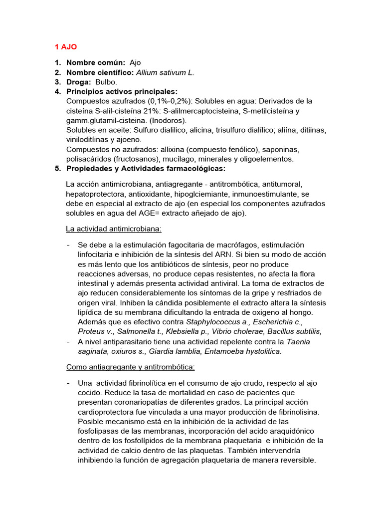 FITO Aplicada | PDF | Alcachofa | Clavo