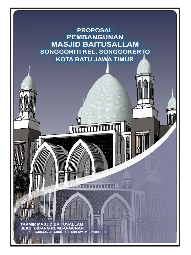 Proposal Pembangunan Masjid 1-3 REVISI 1 | PDF