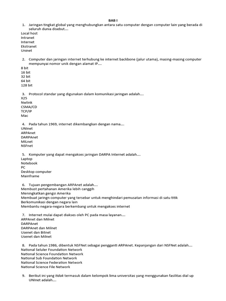 Soal Xi | PDF | Komputer
