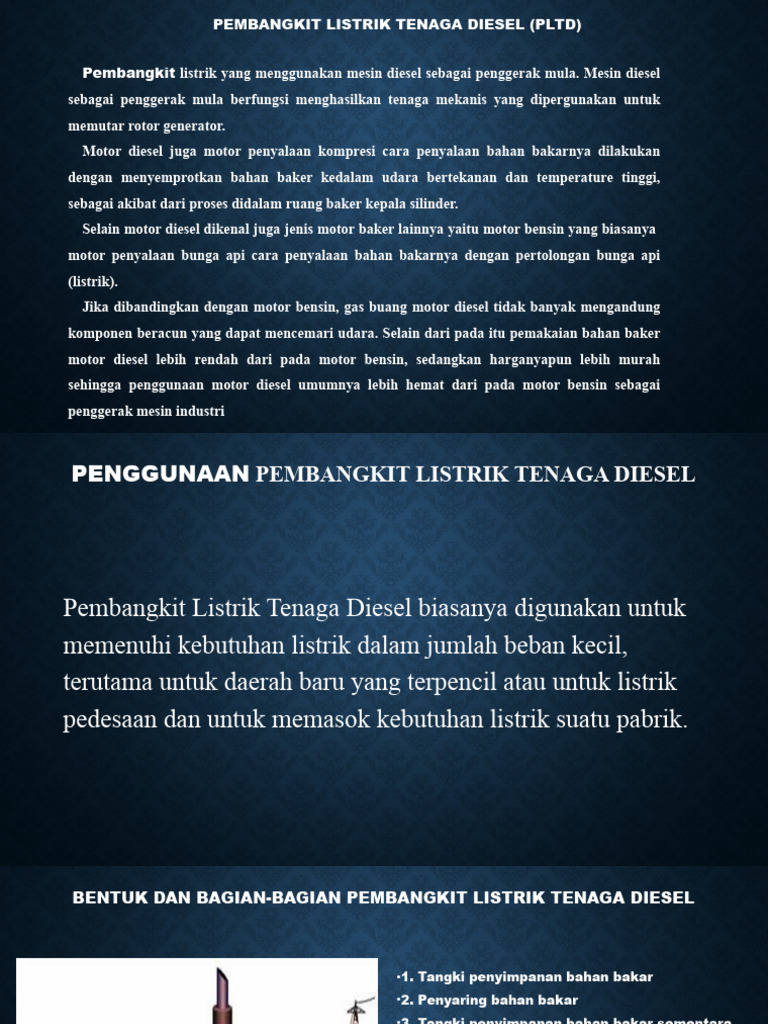 Pembangkit Listrik Tenaga Diesel (PLTD) | PDF | Griya & Taman | Komputer