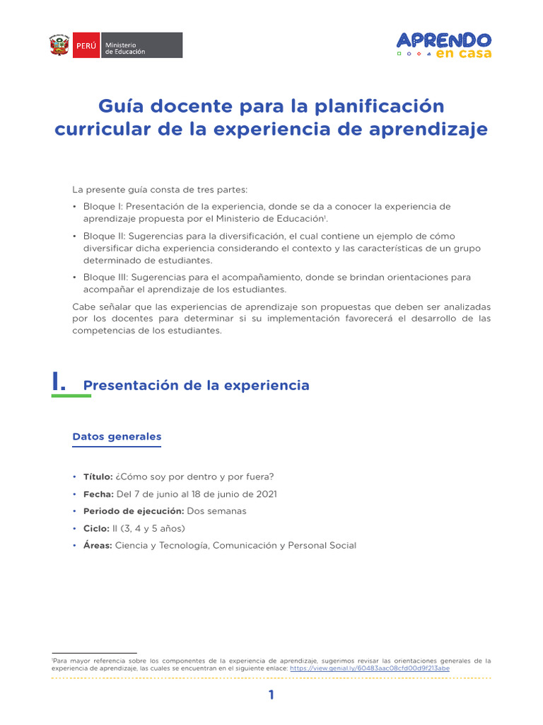 Equipo 5 - Exp5-Planificamos-Cmo Soy Pro Dentro y Por Fuera | PDF ...