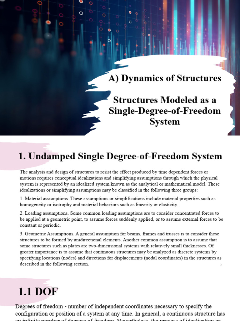 Dynamics Chapter 1 | PDF | Force | Damping