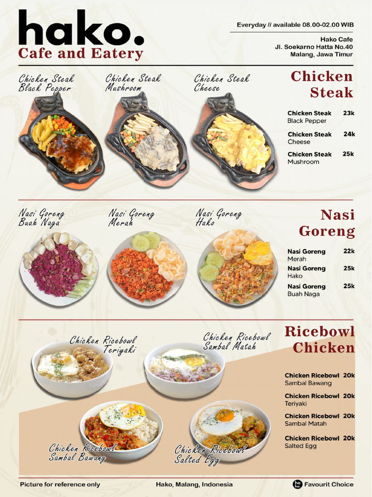 Daftar Menu HAKO | PDF
