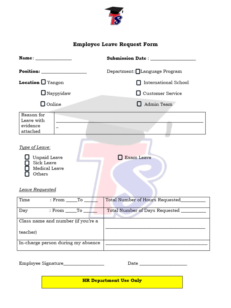 Leave Form | PDF