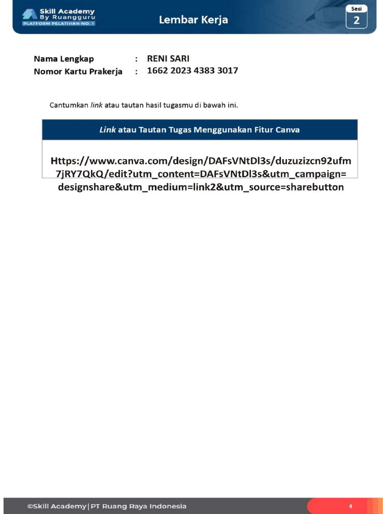 TPM 2 Menggunakan Fitur Canva - Reni Sari | PDF