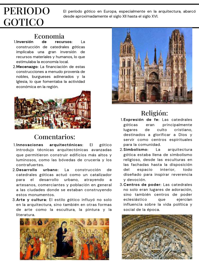 Periodo Gotico - Compressed | PDF | Arquitectura gótica | Las artes