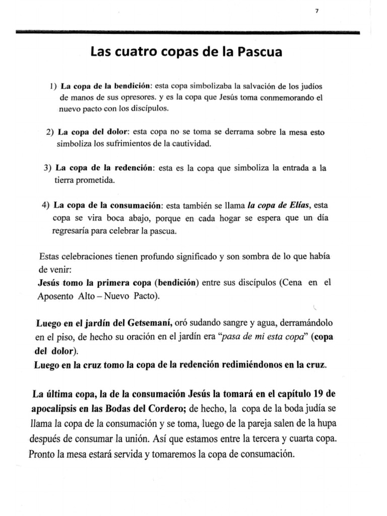 Las 4 copas de Pascua | PDF