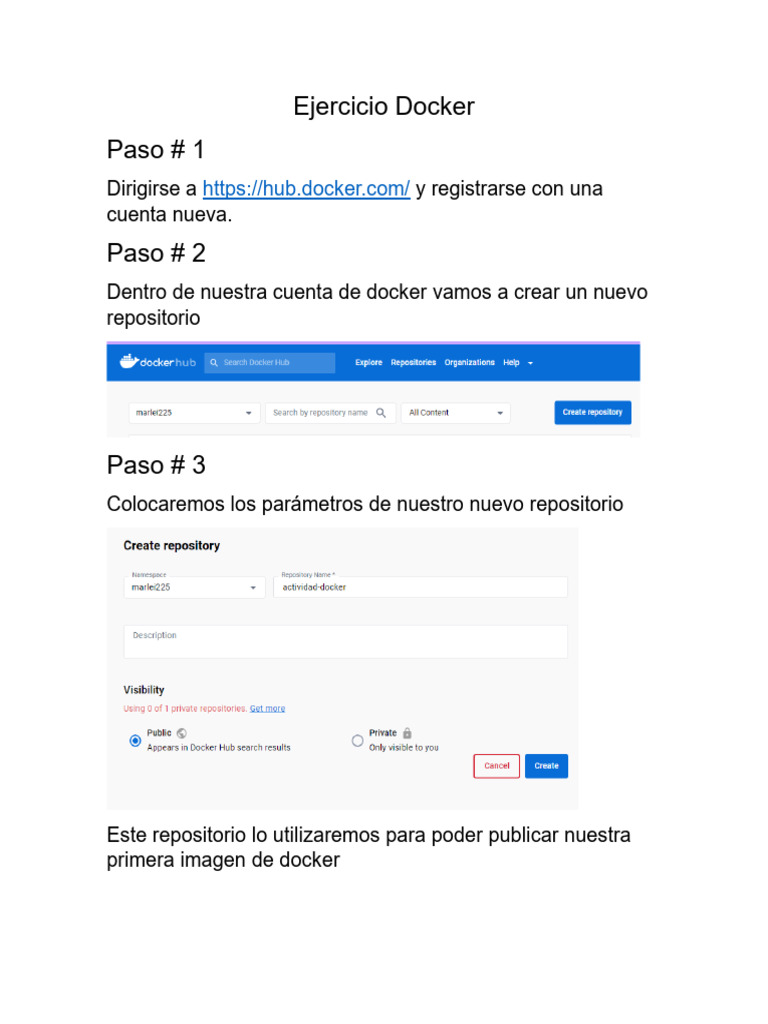 Ejercicio Docker Pdf Software Unix Tecnología De Sistema Operativo