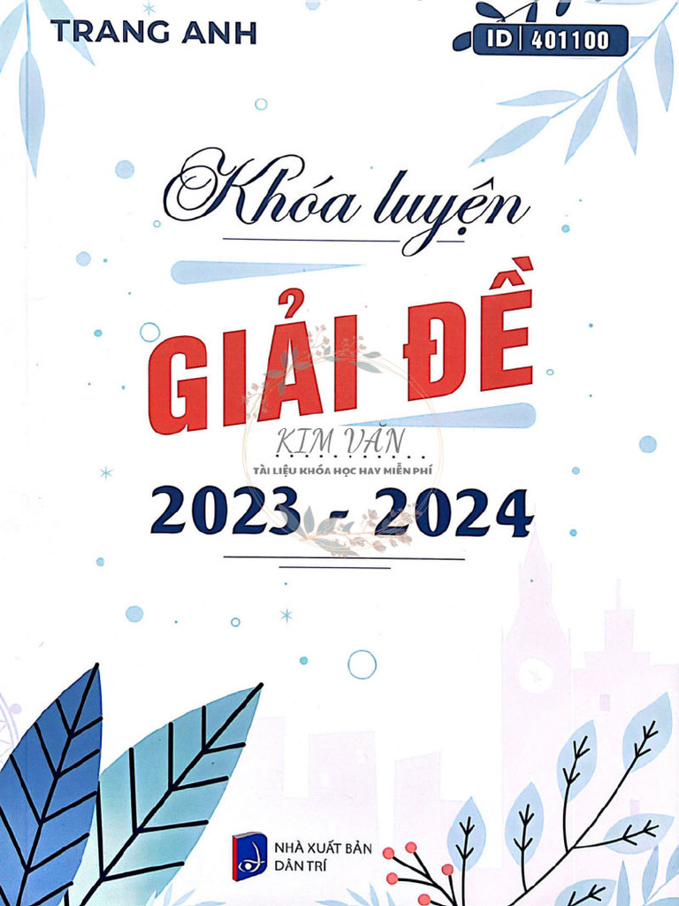 Khoa Luyen Giai de 2024 Tieng Anh Trang Anh Phan1 | PDF