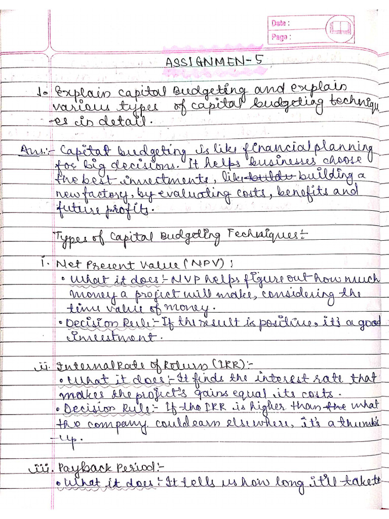 MEFA Assignment | PDF