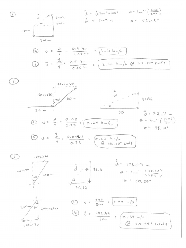 13 - Advanced Kinematics Problems (Solutions) | PDF | Teaching Methods ...