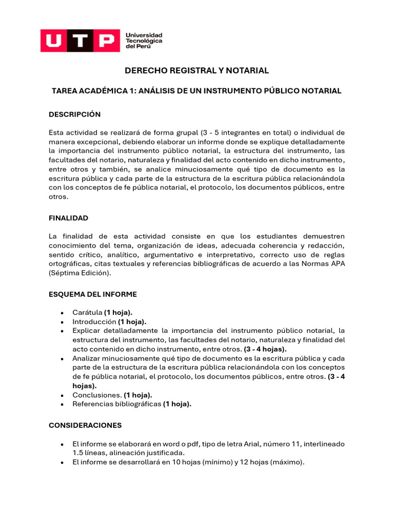 Análisis de Instrumento Público Notarial | PDF | Crecimiento personal y ...