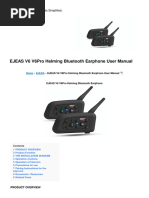 v6 Pro Bluetooth Intercom Headset Manual | PDF | Bluetooth | Telephone