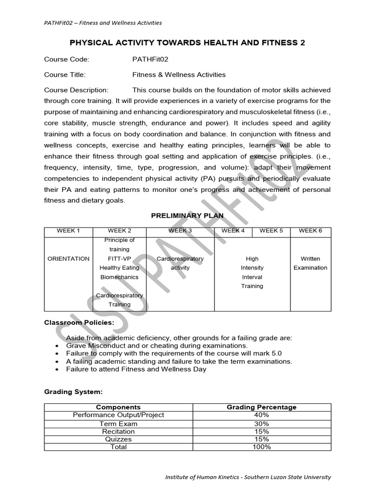 MODULE PATHFit02 Prelim | PDF | Physical Fitness | Biomechanics