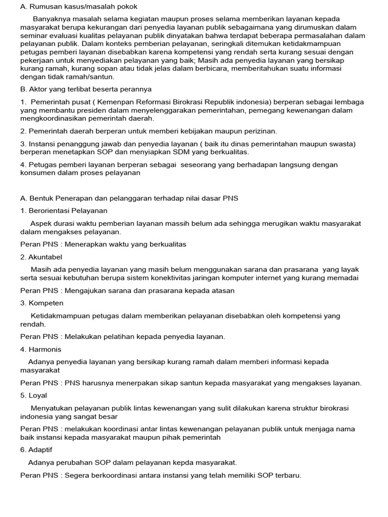 Evaluasi Pelayanan Publik | PDF | Bisnis