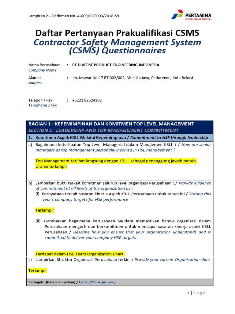 Supporting Documents Csms - Compressed | PDF | Bisnis | Teknologi & Rekayasa