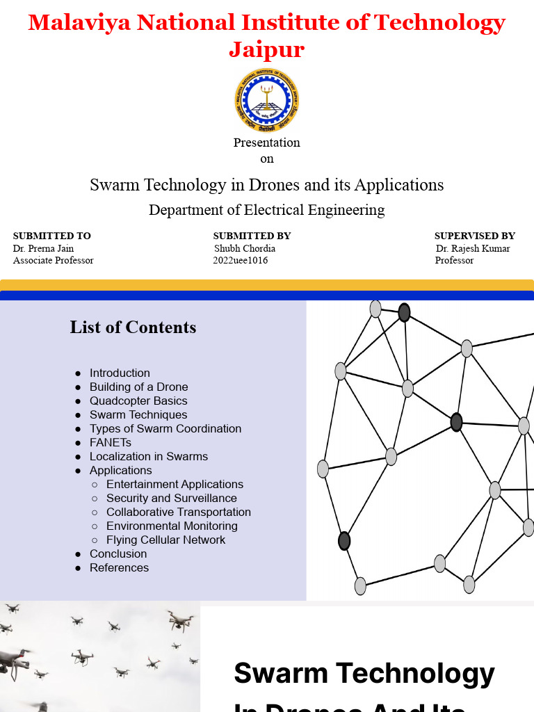 Swarm Technology in Drones and Its Applications | PDF | Unmanned Aerial Vehicle | Quadcopter