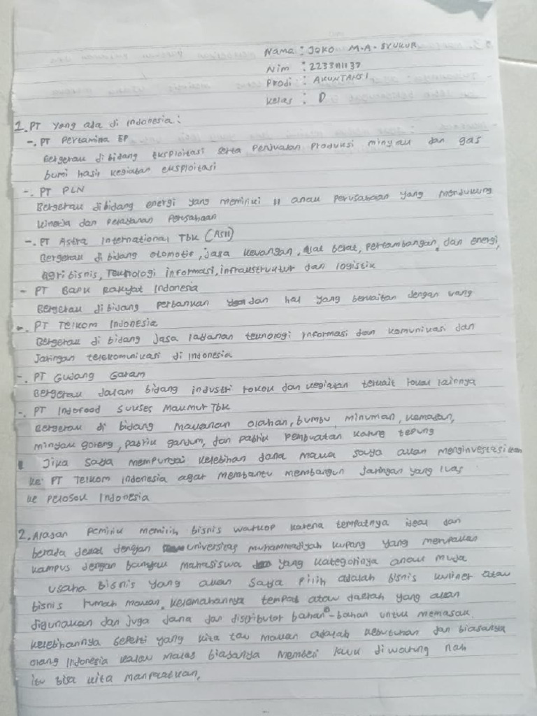 UTS Pengantar Bisnis | PDF