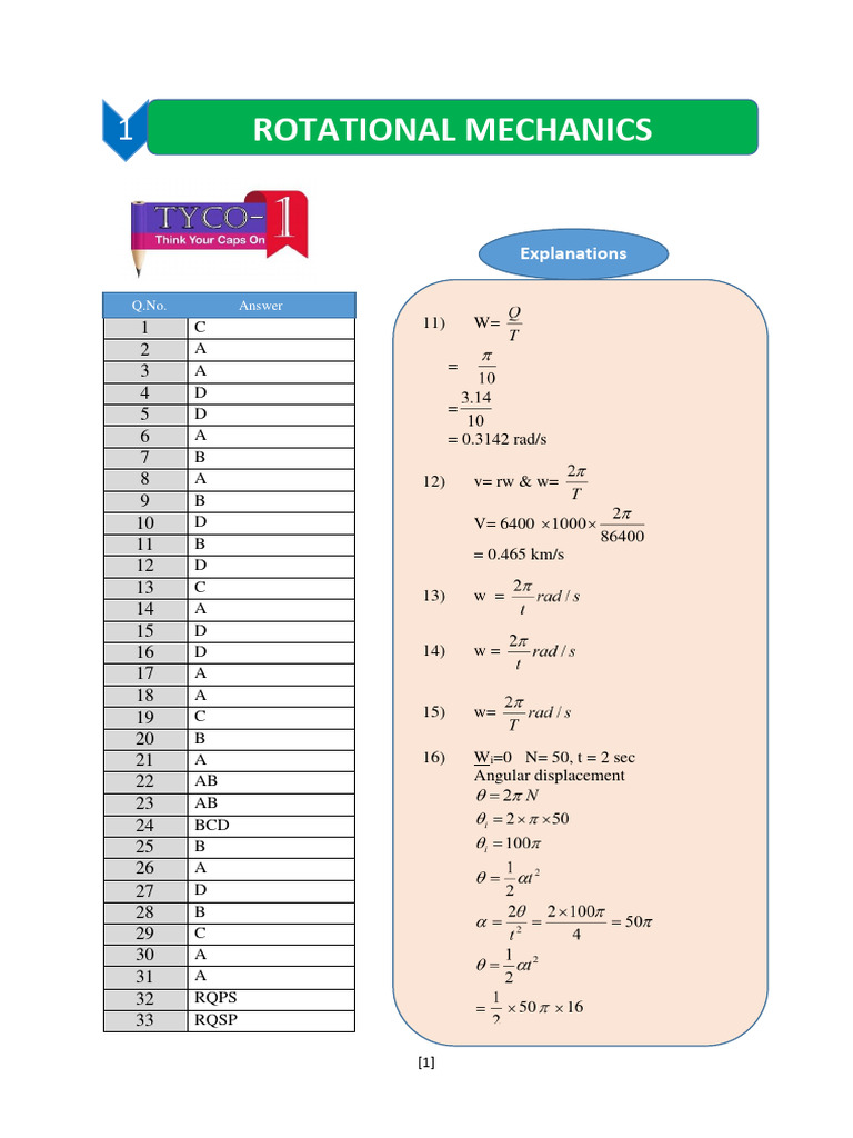 Physics Grade IX Key Chapter-1 | PDF | Rotation Around A Fixed Axis | Rotation