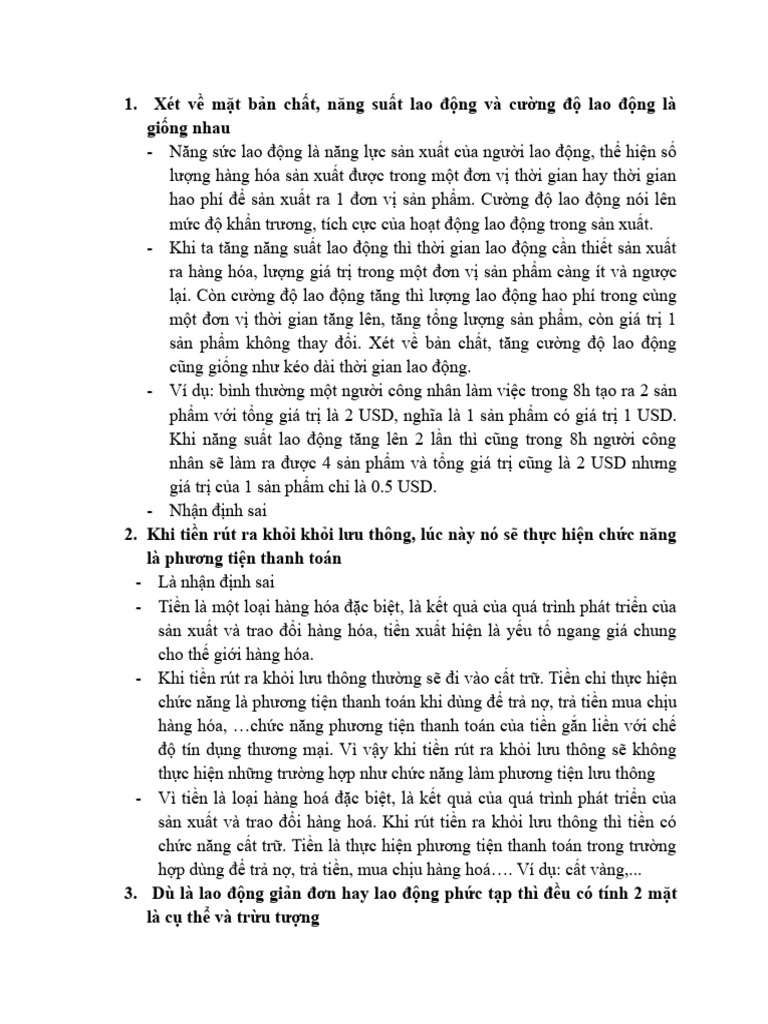 nhận định ôn thi ktct | PDF