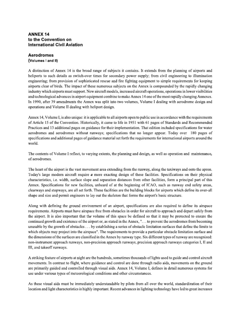 Icao Annex 14 | PDF