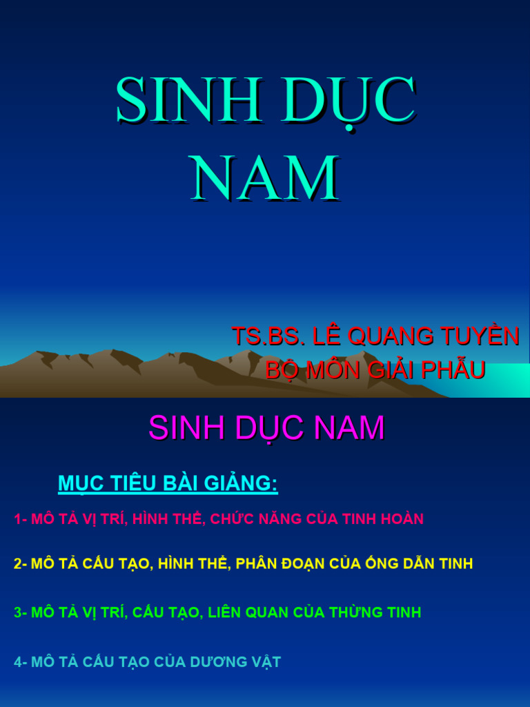 Sinh D C Nam | PDF