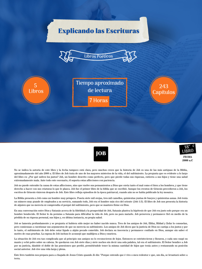 Libros Poéticos - Explicando Las Escrituras3 | PDF | Libro de trabajo ...