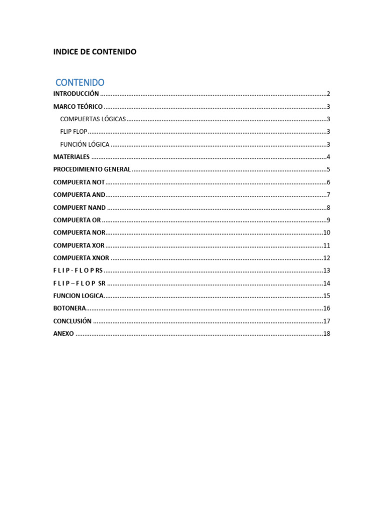 Reporte PLC Compuertas | PDF | Puerta lógica | Ingeniería Informática