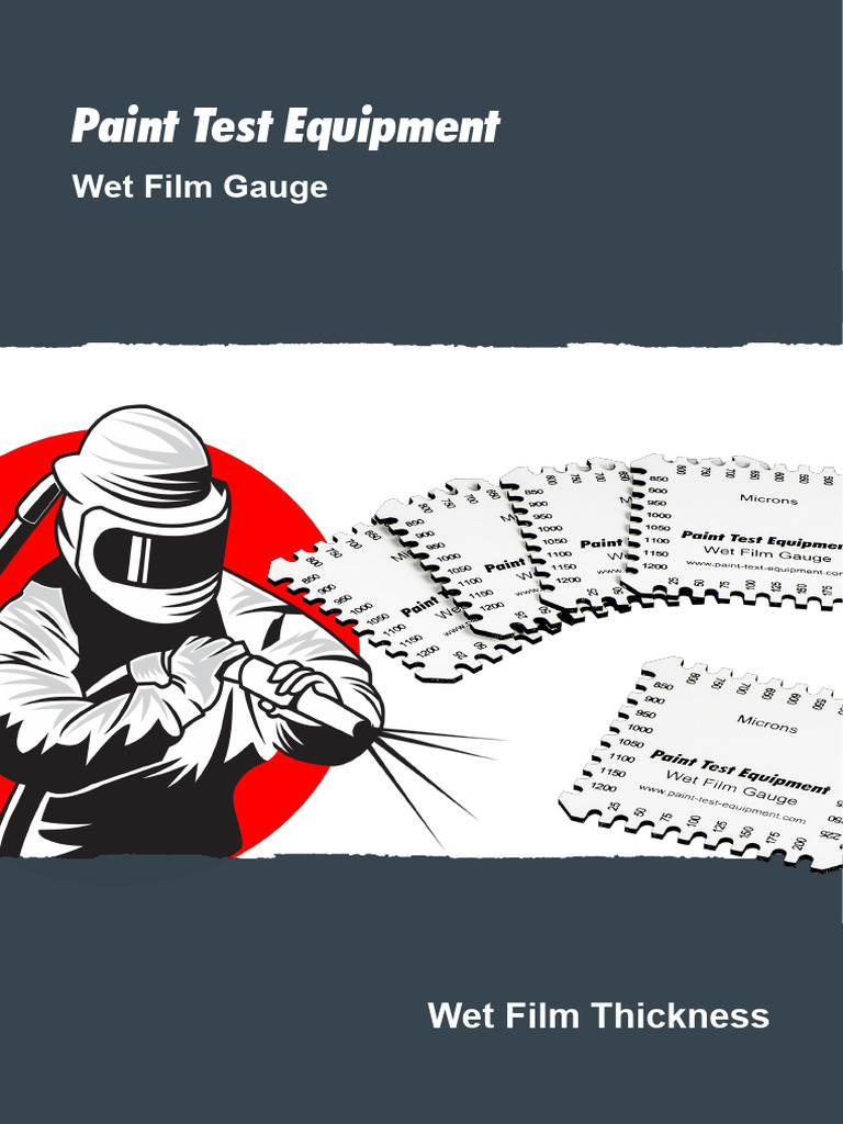 Wet Film Gauge Data Sheet & Instructions | PDF | Paint | Coating