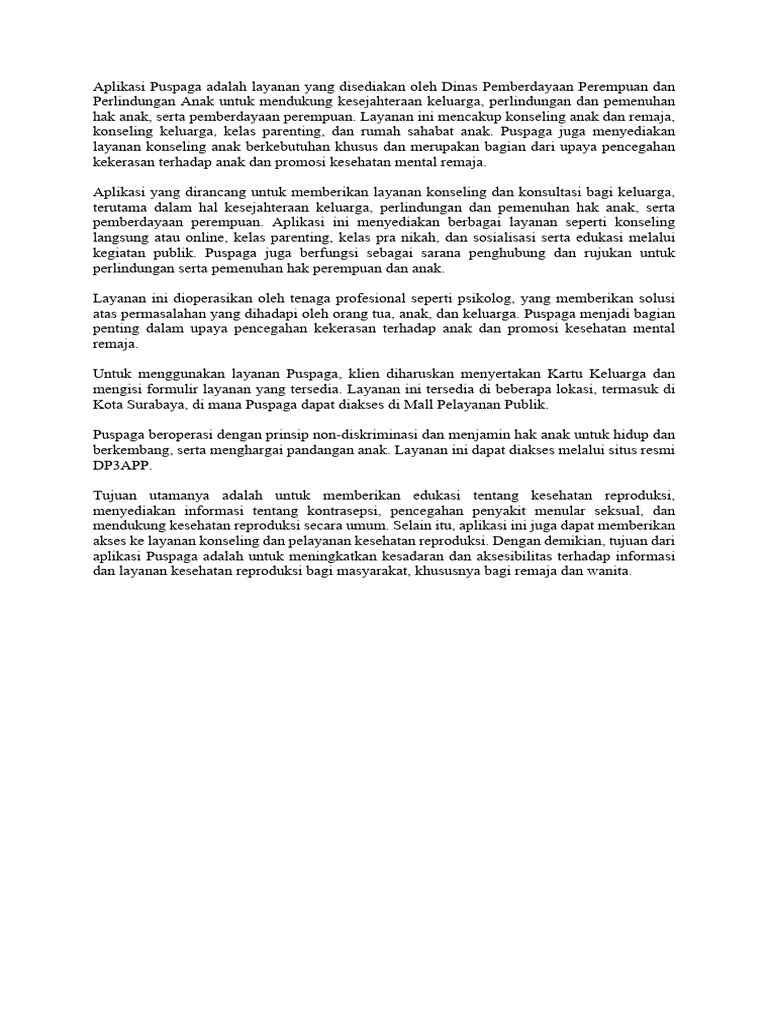 Penjelasan Puspaga | PDF | Pengembangan Diri | Kesehatan Holistik