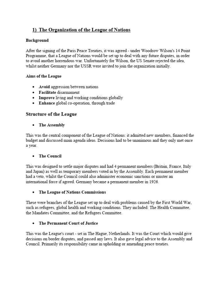 League of Nations | PDF | League Of Nations | Benito Mussolini