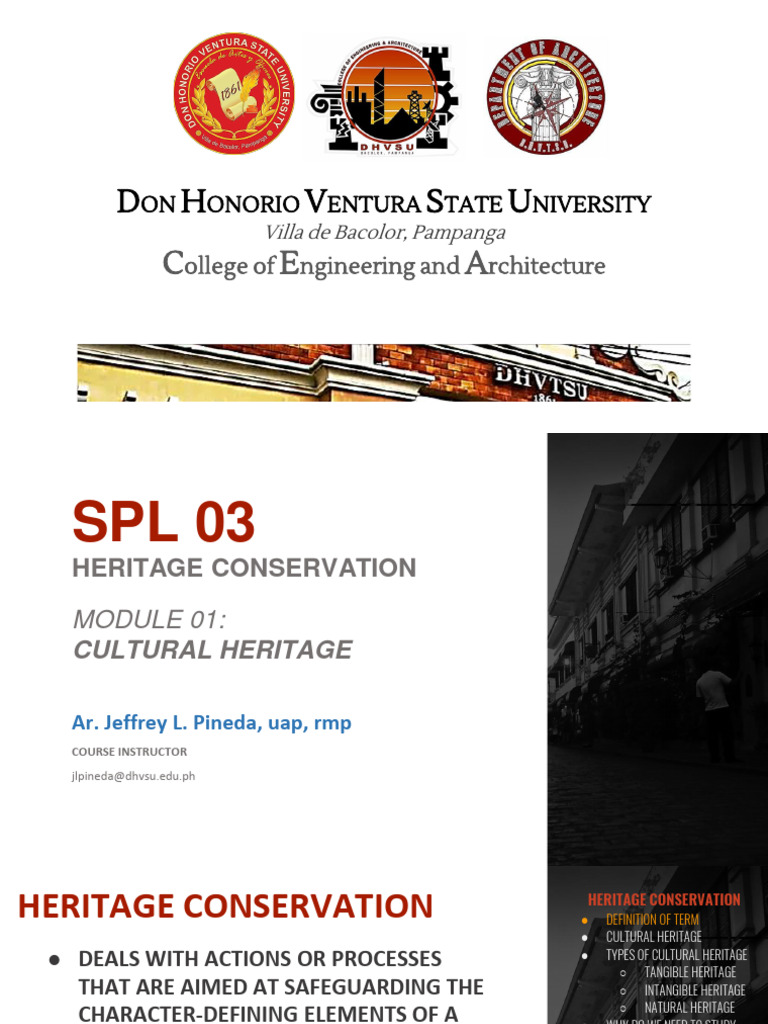 SPL3 Module 01 | PDF | Cultural Heritage | Historic Preservation