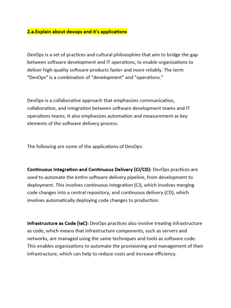 Devops Sem Imp Answers | PDF | Agile Software Development | Software ...