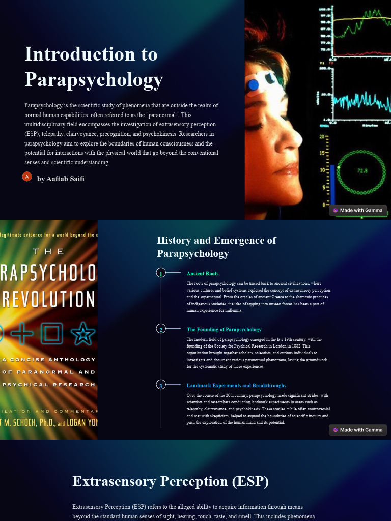 Introduction To Parapsychology | PDF | Parapsychology | Telepathy