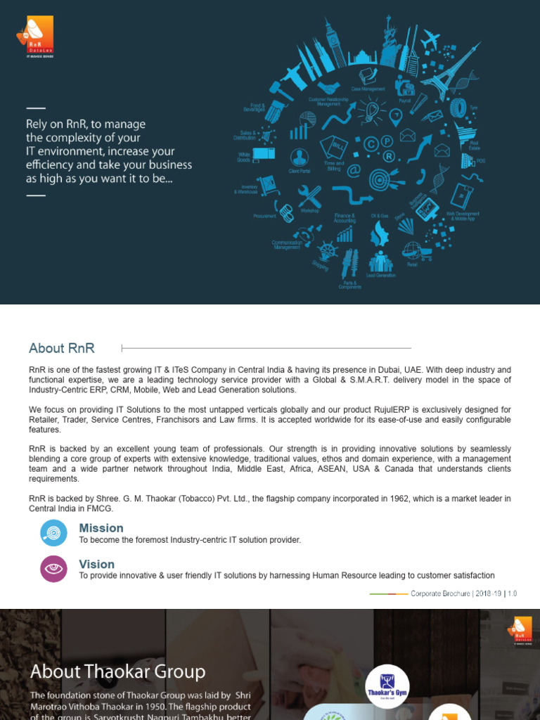 RNR - Corporate Profile - April 23 | PDF | Cloud Computing | Mobile App
