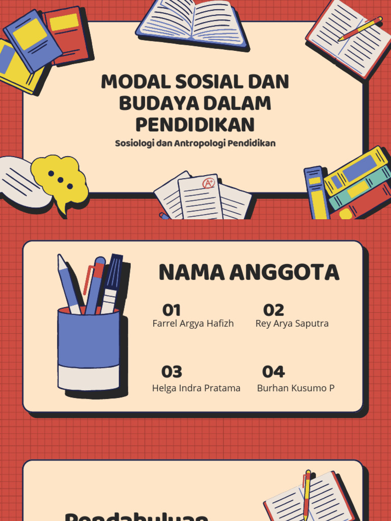 Modal Sosial dan Budaya dalam Pendidikan | PDF