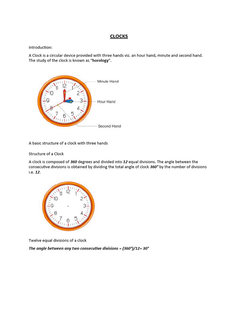 Clocks SLM | PDF | Clock | Angle
