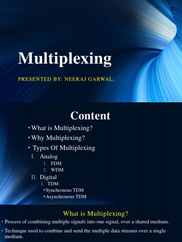 Multiplexing Techniques Overview | PDF | Multiplexing | Wavelength Division Multiplexing