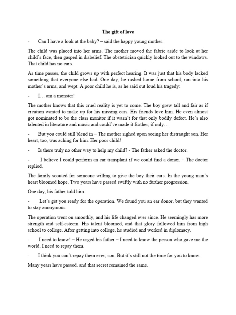The Gift of Love | PDF