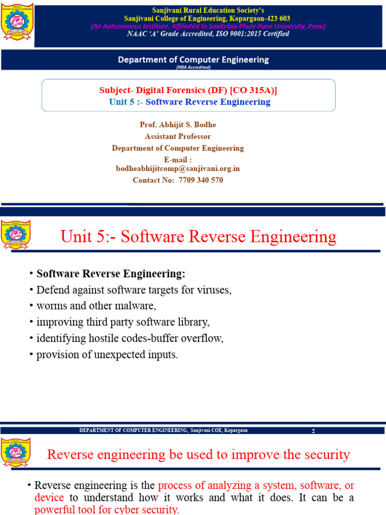 Software Reverse Engineering in Digital Forensics | Download Free PDF | Malware | Security