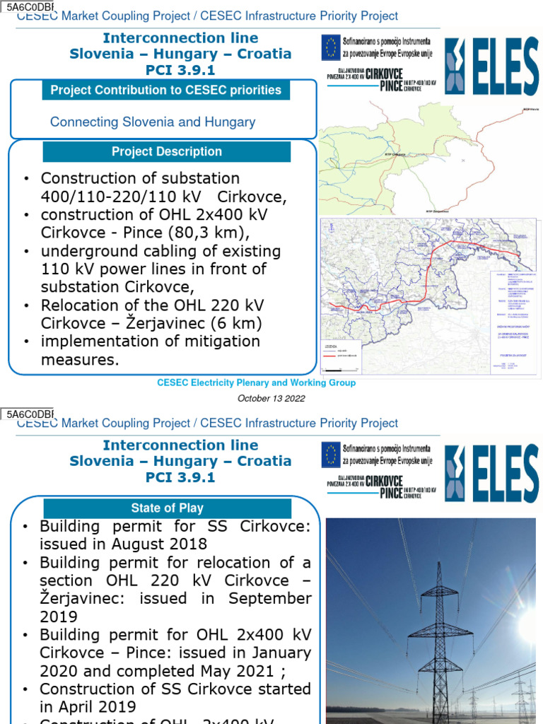 ELES - CESEC Electricity Meeting 2022 - 2 | PDF | Electric Power | Electrical Engineering