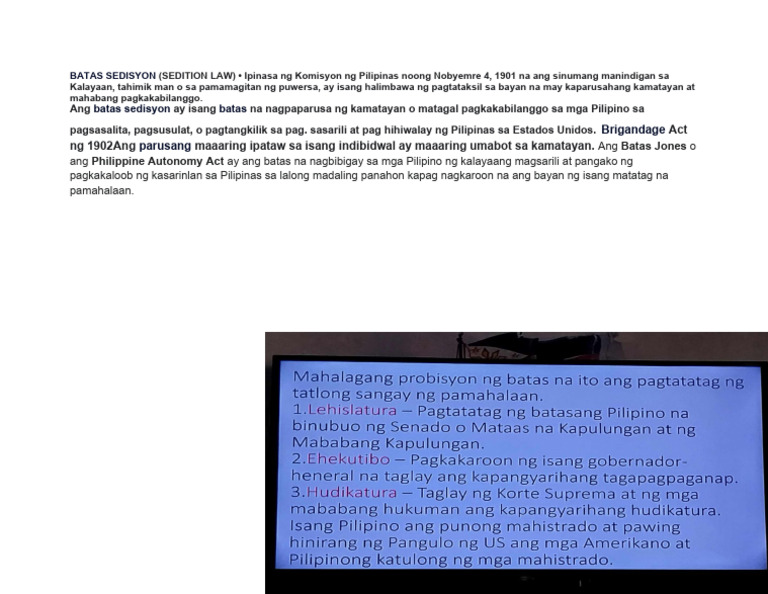 Batas Sedisyon | PDF