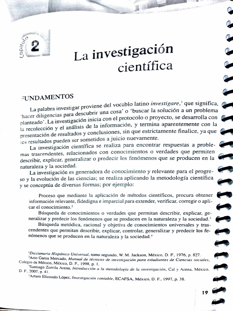 Fundamentos de Investigación Científica | PDF | Método científico | Datos