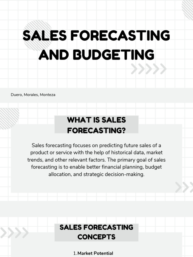 Sales-forecasting-and-budgeting | PDF | Forecasting | Budget