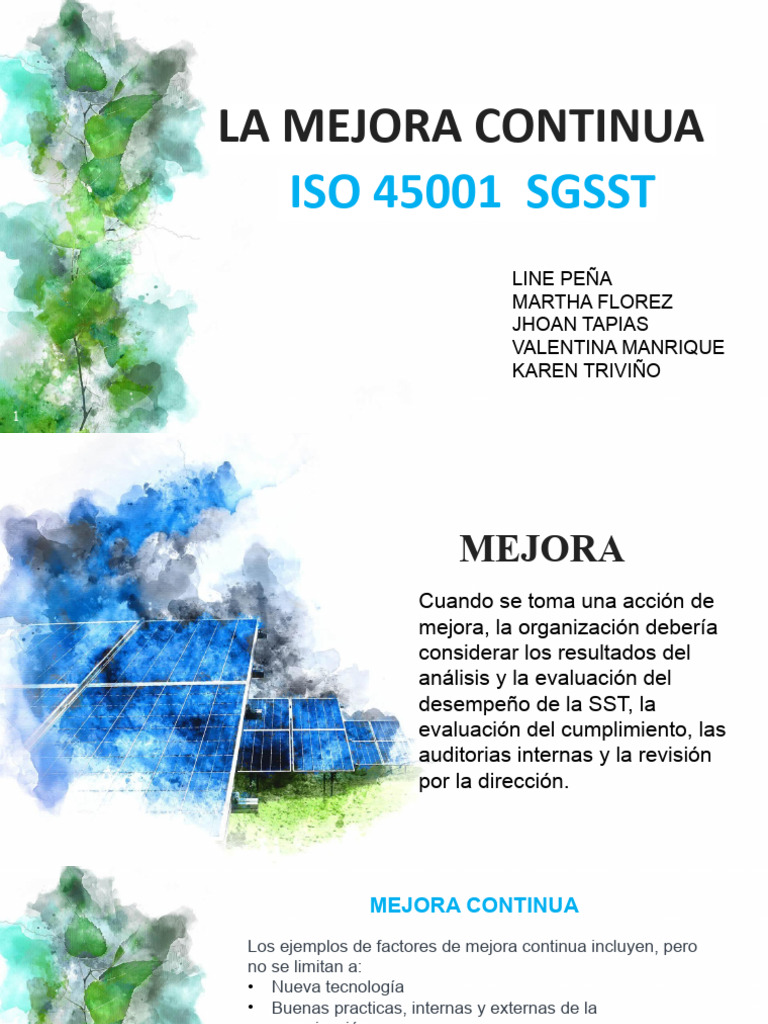Mejora Continua en ISO 45001: Claves y Desafíos | PDF | Calidad ...