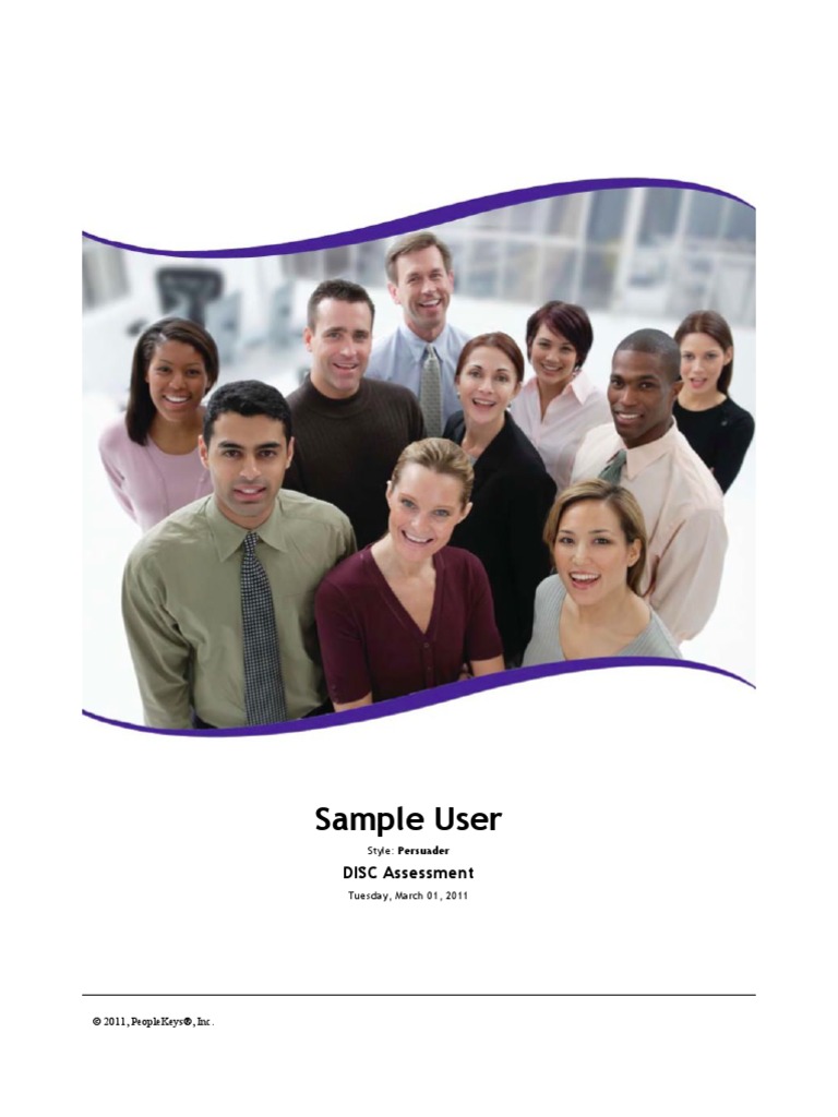 2011 DISC Sample | Download Free PDF | Motivation | Motivational