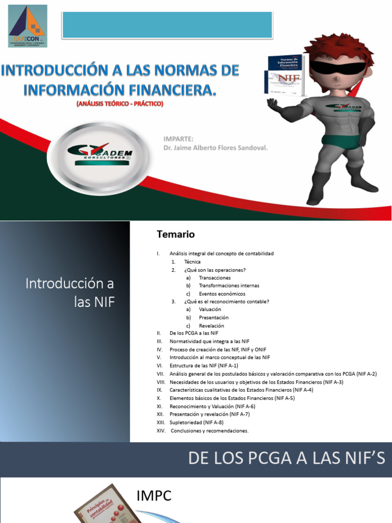 Introduccion A Las Nif | PDF | Contabilidad | normas internacionales de INFORMACION FINANCIERA