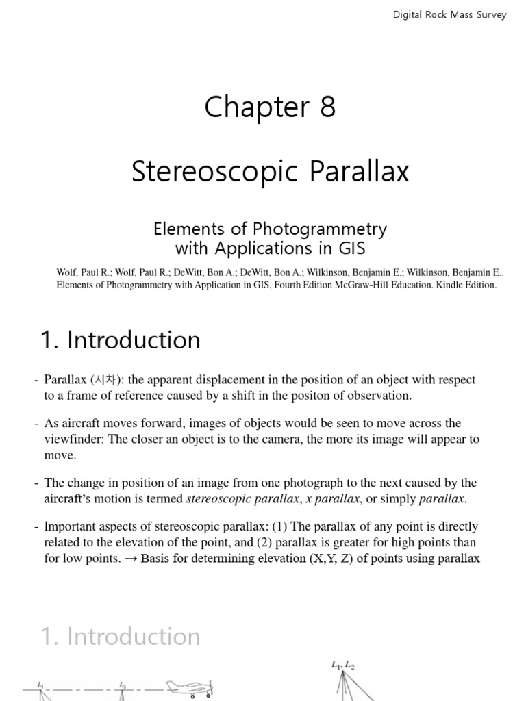 06 - Photogrammetry-ch8-Stereoscopic Parallax | PDF | Height | Stereoscopy